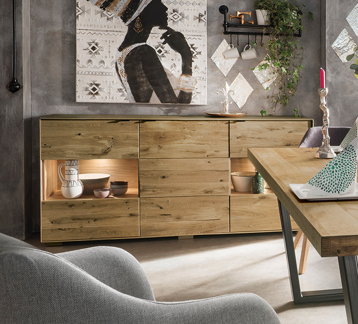 Sideboards & Highboards aus Eiche & Wildeiche